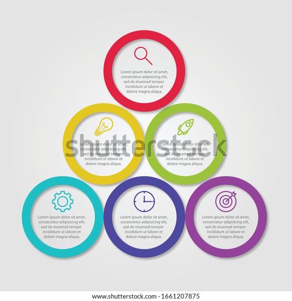 Presentation Business Infographic Template 6 Options Stock Vector ...