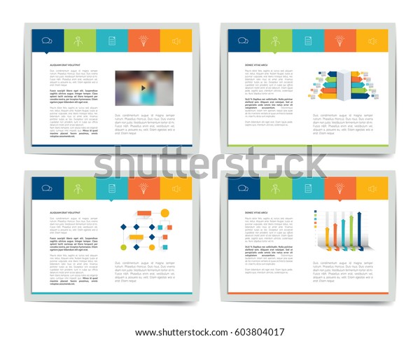 Presentation Business Templates Infographics Leaflet Poster 库存矢量图（免版税 ...