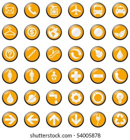 Presentation Buttons Icons Symbol Web Eco Stock Vector (Royalty Free ...