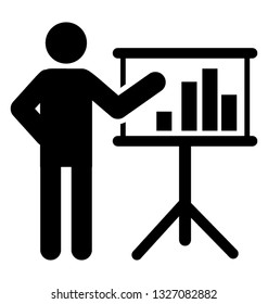 Presentation Concept Pictogram Design Stock Vector (Royalty Free ...