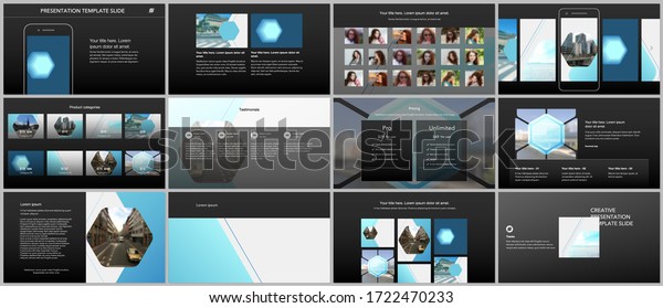 프레젠테이션 디자인 벡터 템플릿 프레젠테이션 슬라이드용 스톡 벡터로열티 프리 1722470233