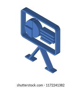 Presentation Isometric Left Top View 3d Stock Vector (Royalty Free ...
