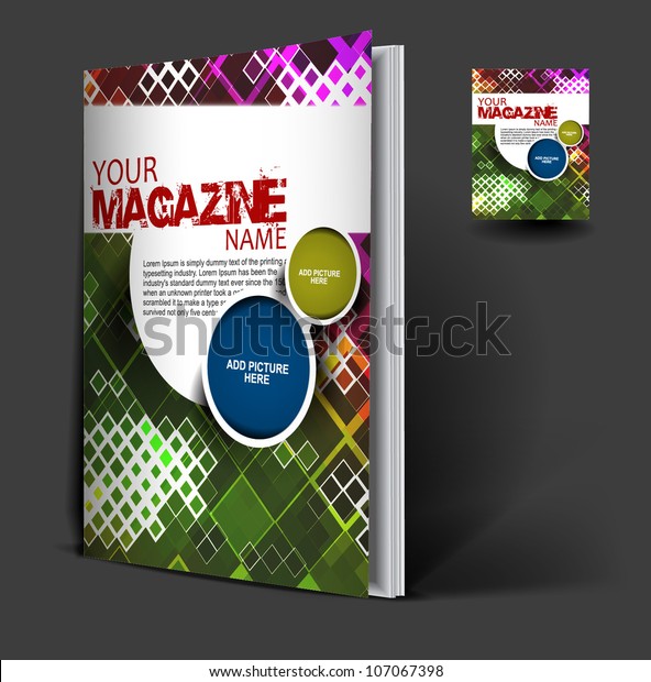 Presentation Magazine Cover Design Template Vector Stock Vector ...