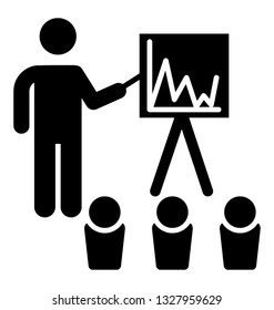 Presentation Pictogram Ideology Design Stock Vector (Royalty Free ...