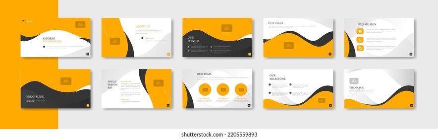 Presentation Slide Company Template Vector Stock Vector (Royalty Free ...