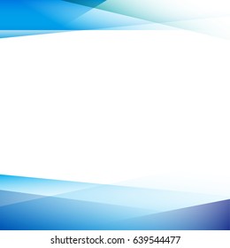 Presentation Template Blue White Tone Stock Vector (Royalty Free ...