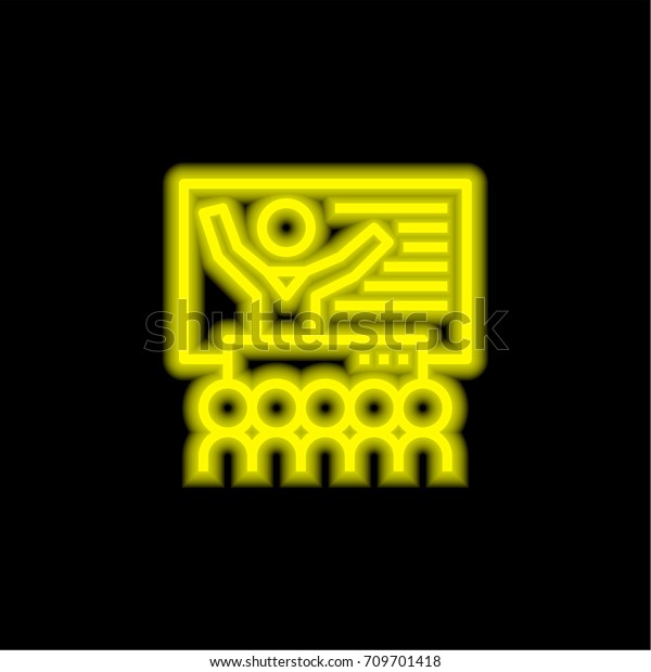 Presentation Yellow Glowing Neon Ui Ux Stock Vector (Royalty Free ... Presentation Yellow Glowing Neon Ui Ux Stock Vector (Royalty Free ...