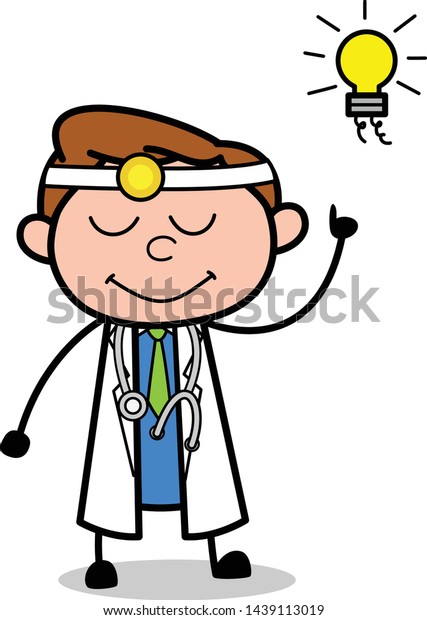 Presenting Idea Professional Cartoon Doctor Vector Stock Vector (Royalty Free) 1439113019 ...