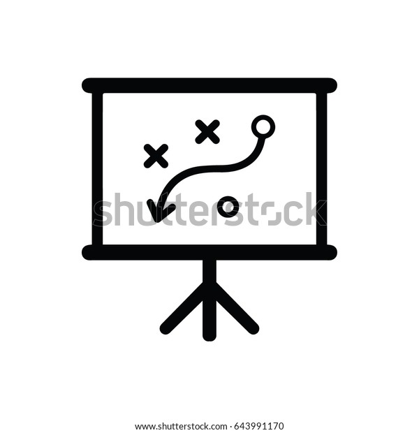 Presenting Strategic Planning Icon Stock Vector (Royalty Free) 643991170