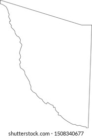 Presidio County Map State Texas Stock Vector (Royalty Free) 1508340677 ...