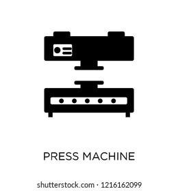 Press Machine Icon Press Machine Symbol Stock Vector (Royalty Free ...