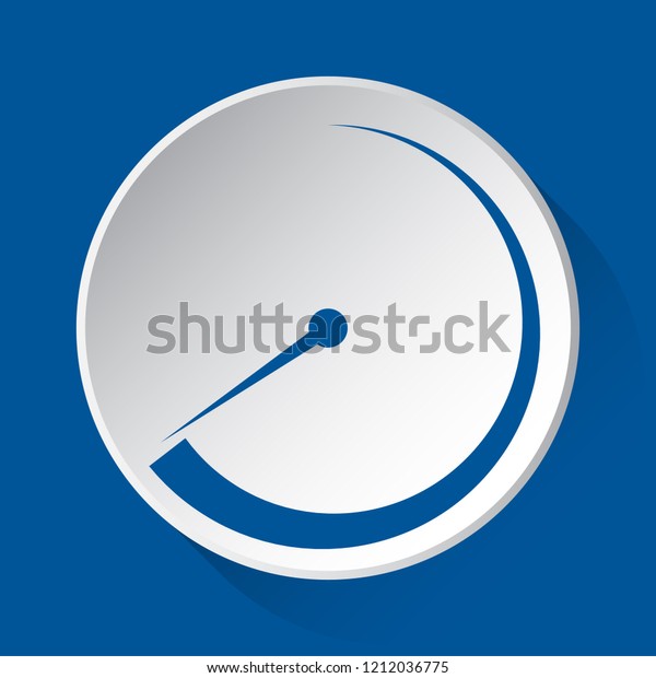 Pressure Gauge Dial Barometer Symbol Simple Stock Vector (Royalty Free ...