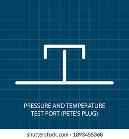 Pressure Temperature Test Port Vector Symbol Stock Vector (Royalty Free ...
