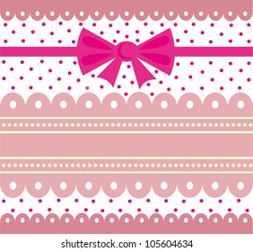 Pretty Background Ribbon Vector Illustration: เวกเตอร์สต็อก (ปลอดค่า ...