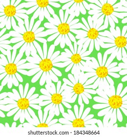 Pretty Daisy Seamless Background Stock Vector (Royalty Free) 184348664 ...