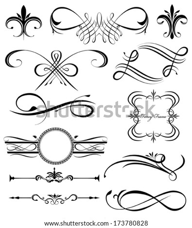 Pretty Page Dividers Stock Vector (Royalty Free) 173780828 - Shutterstock