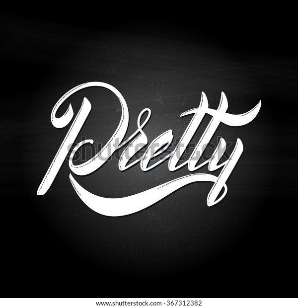 Pretty Vector Lettering Calligraphy Word Stock Vector (Royalty Free ...