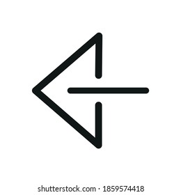 Previous Icons Vector Illustration Black White Stock Vector (Royalty ...