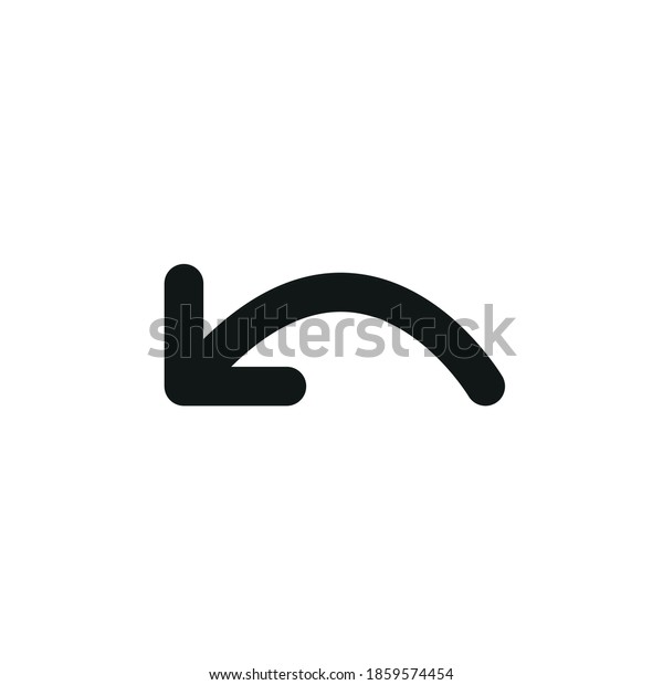 Previous Icons Vector Illustration Black White Stock Vector (Royalty ...