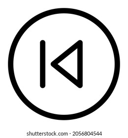 Previous Song Button On Music Application Stock Vector (Royalty Free ...