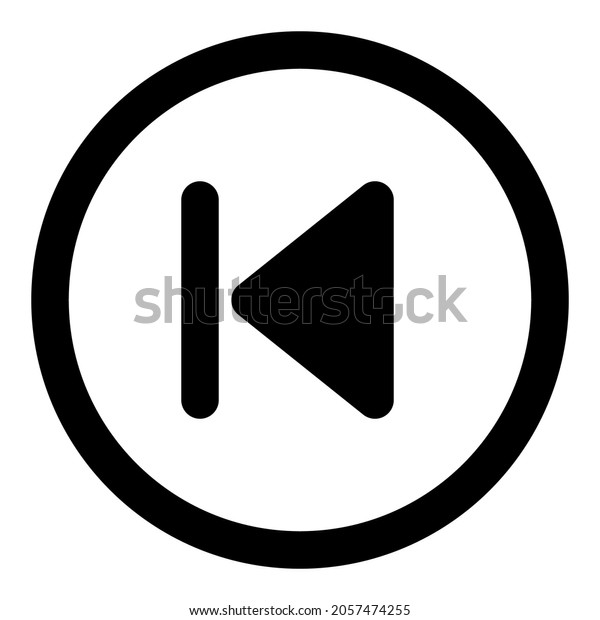 Previous Song Button On Music Application Stock Vector (Royalty Free ...