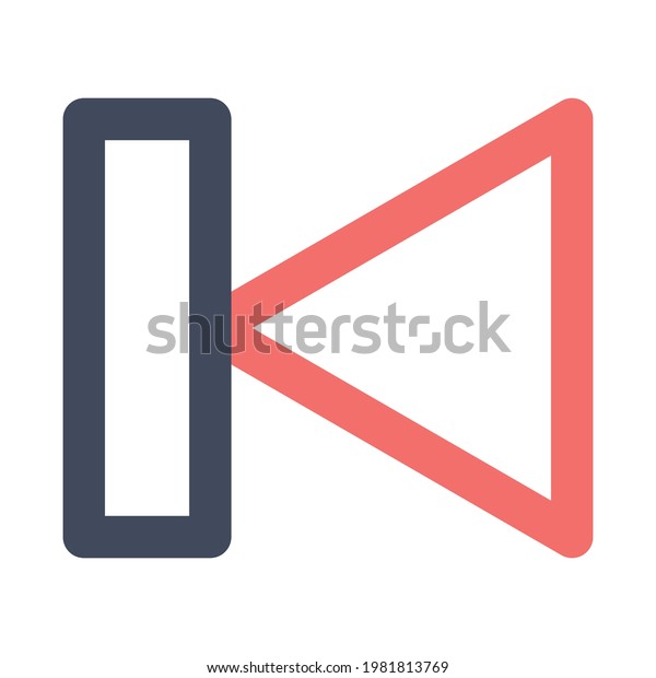 Previous Video Icon Vector Image Can Stock Vector (Royalty Free ...