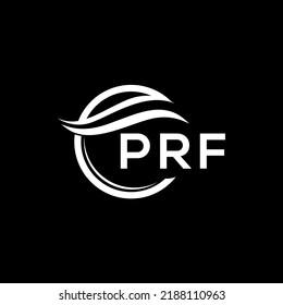 Prf Letter Logo Design On Black Stock Vector (Royalty Free) 2188110963 ...