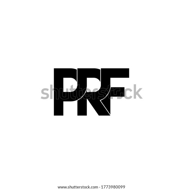 Prf Letter Original Monogram Logo Design Stock Vector (Royalty Free ...