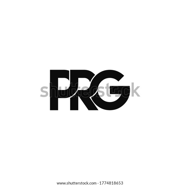 Prg Letter Original Monogram Logo Design Stock Vector (Royalty Free ...