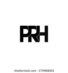 Prh Letter Original Monogram Logo Design Stock Vector (Royalty Free ...