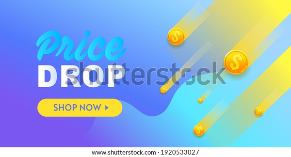 Price Drop Banner Design Low Price Stock Vector (Royalty Free) 1920533027