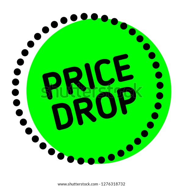 Price Drop Label On White Background Stock Vector (Royalty Free ...