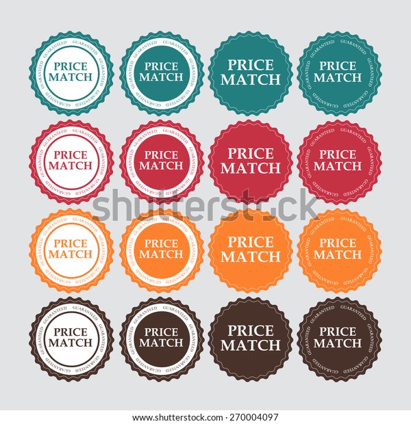 Price Match Label Vector Illustration Eps10 Stock Vector (Royalty Free ...