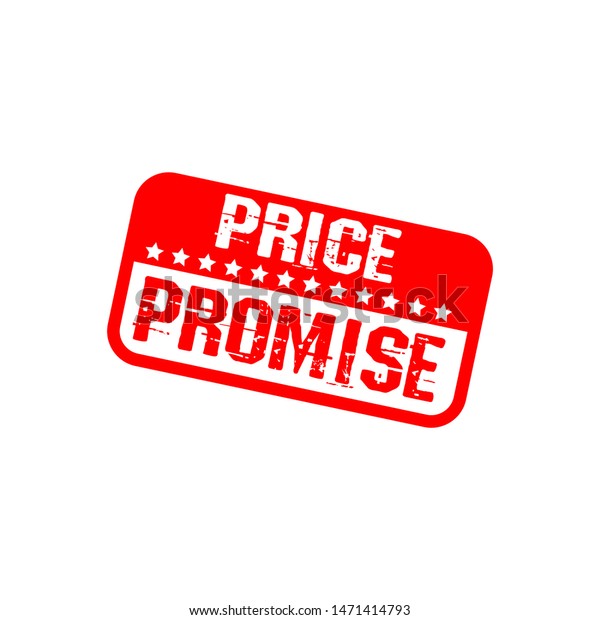 Price Promise Stamp Rubber Stamp Text Stock Vector (Royalty Free ...