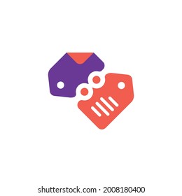 Price Tag Comparison Symbol Logo Design: เวกเตอร์สต็อก (ปลอดค่า ...