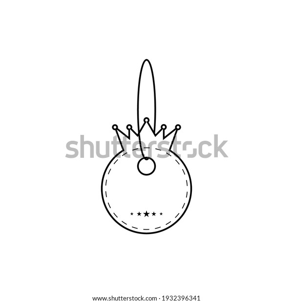 Price Tag Crownshaped Vector Icons Set Stock Vector (Royalty Free ...