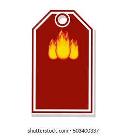 Price Tag Fire Flames Stock Vector (Royalty Free) 503400337 | Shutterstock
