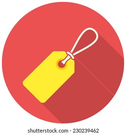 Price Tag Flat Design Long Shadows Stock Vector (Royalty Free ...