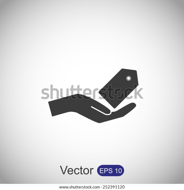 Price Tag Hand Stock Vector (Royalty Free) 252391120 | Shutterstock