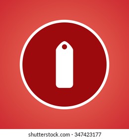 Square Flat Buttons Icon Price Tag Stock Vector (Royalty Free) 389536882