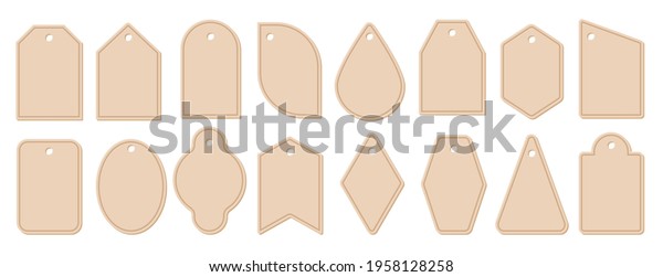 Price Tag Icon Set Different Shapes Stock Vector (Royalty Free ...