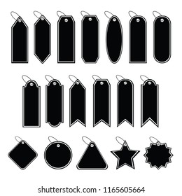 Price Tag Label Different Shape Collections Stock Vector (Royalty Free ...
