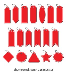 Price Tag Label Different Shape Collections Stock Vector (Royalty Free ...