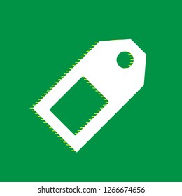 Price Tag Sign Vector White Flat Stock Vector (Royalty Free) 1266674656 ...