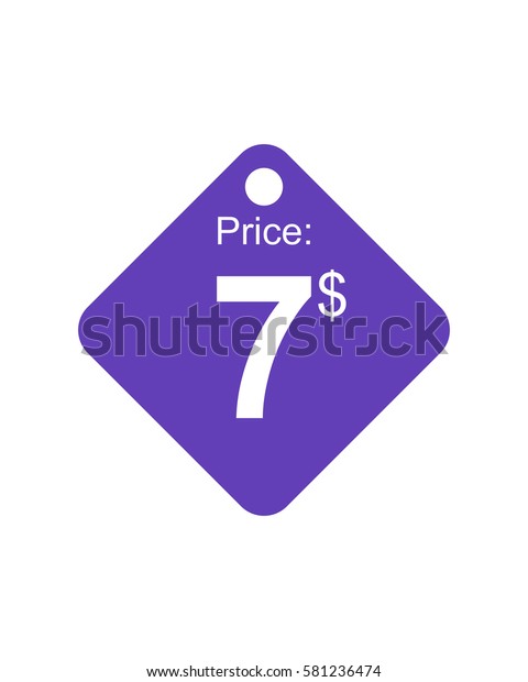 Price Tag Vector Purple Stock Vector (Royalty Free) 581236474 ...