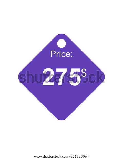 Price Tag Vector Purple Stock Vector (Royalty Free) 581253064 ...