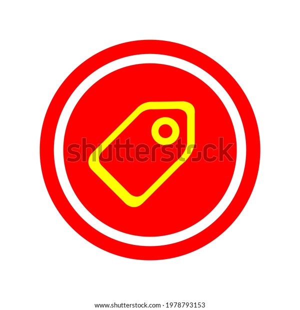 Price Vector Red Yellow Icon Logo Stock Vector (Royalty Free ...