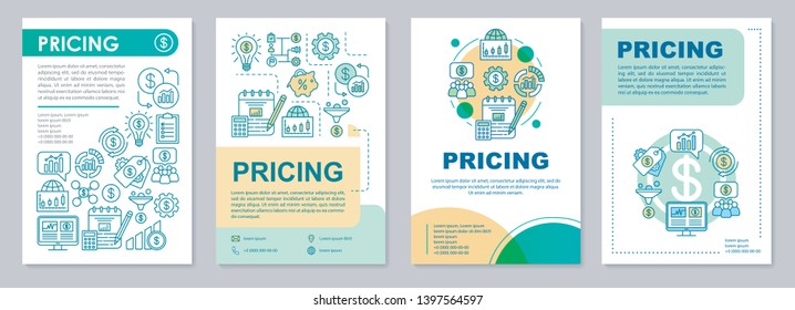 Vektor Stok Referral Marketing Program Brochure Template Layout (Tanpa ...