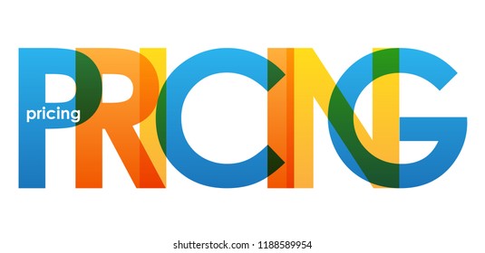Pricing Letters Banner Stock Vector (Royalty Free) 1188589954 ...