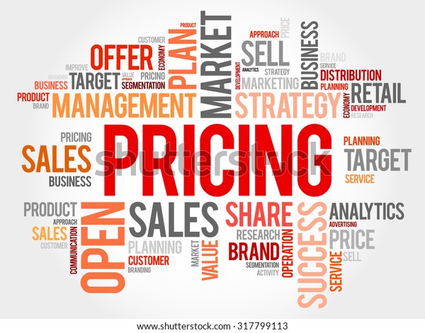 Pricing Word Cloud Business Concept Stock Vector (Royalty Free) 317799113